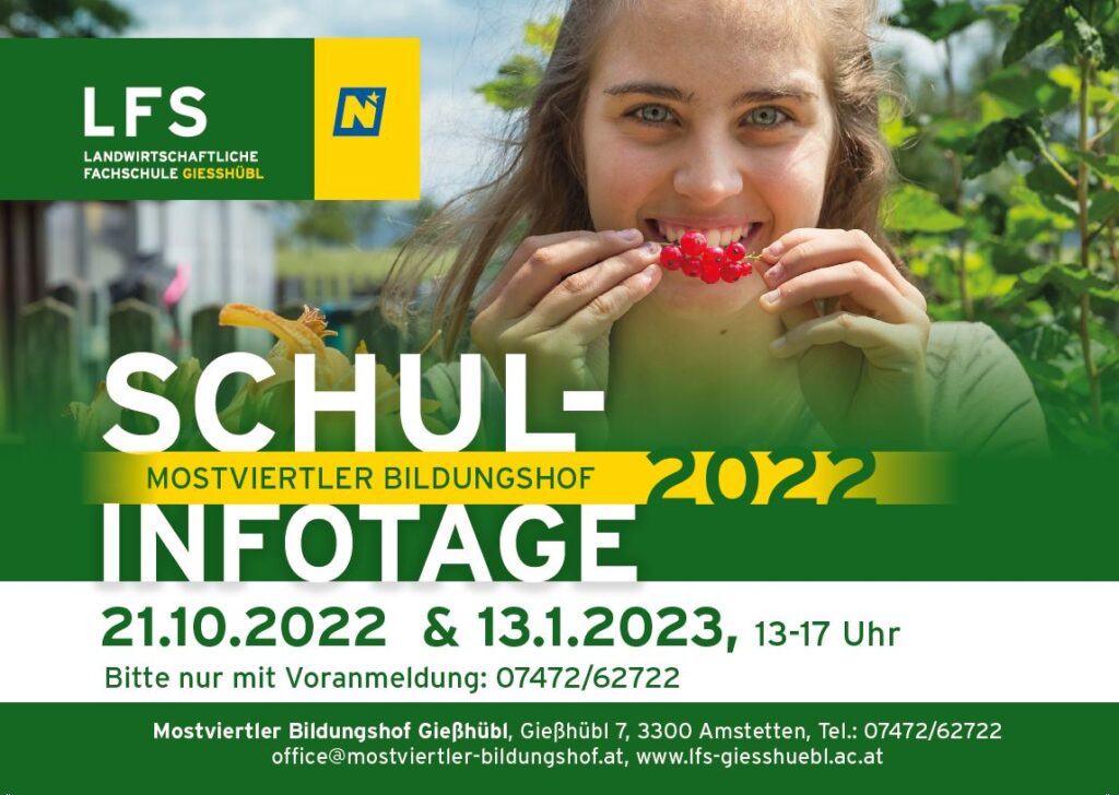 Infotage 2022/2023 | LFS Gießhübl